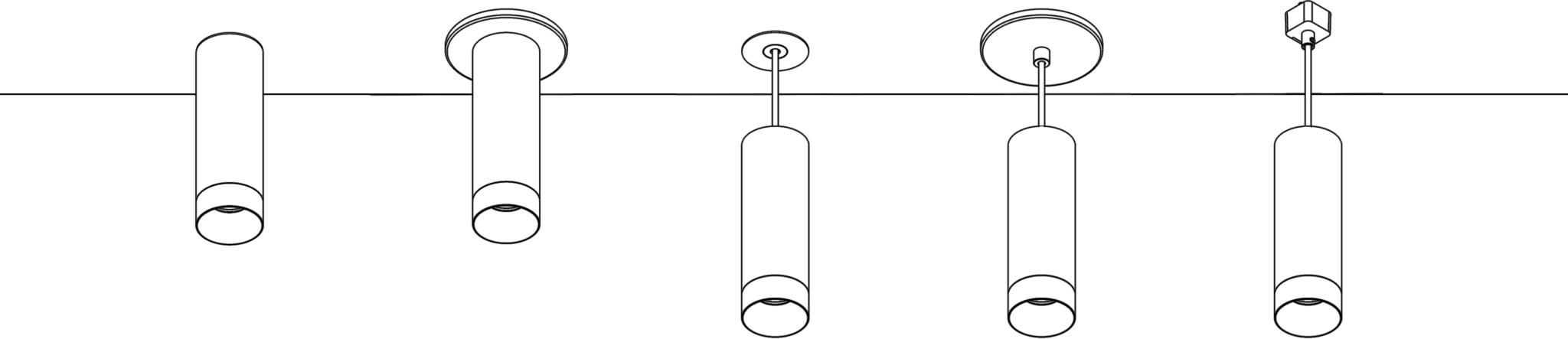 Cylinders - Pendant Light Fixtures - Lumenture LED Lighting